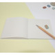 O-check Green gradation small plain notebook - fallindesign