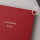 Dash and Dot 2019 Red bookmark small dated weekly planner