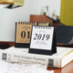 Wanna This 2019 Classic small spiral bound desk calendar