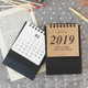 Wanna This 2019 Classic small spiral bound desk calendar