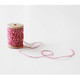 Dailylike Twine cotton string - Red with white stripe 25yd