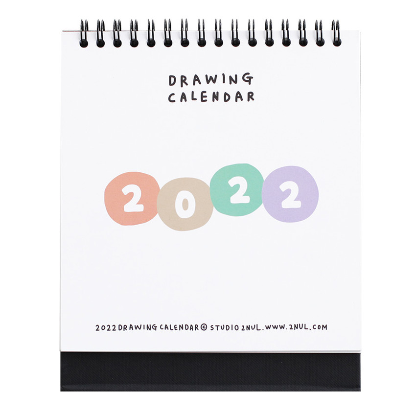 2NUL 2022 Drawing Monthly Standing Desk Calendar