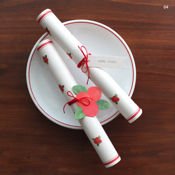 Gentle Wave Nature rolled up letter with gift tags and string