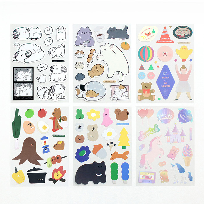 Iconic Doodle Point Removable Sticker Pack - fallindesign