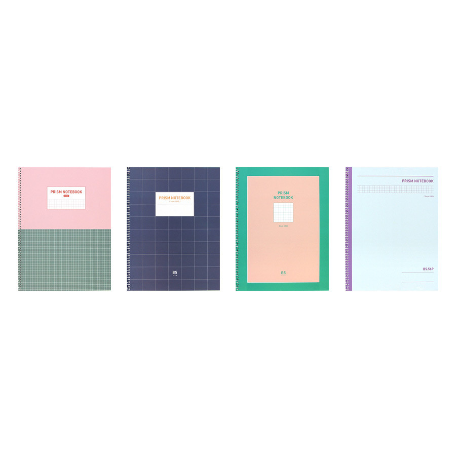 My effective note-taking B5 spiral lined grid notebook