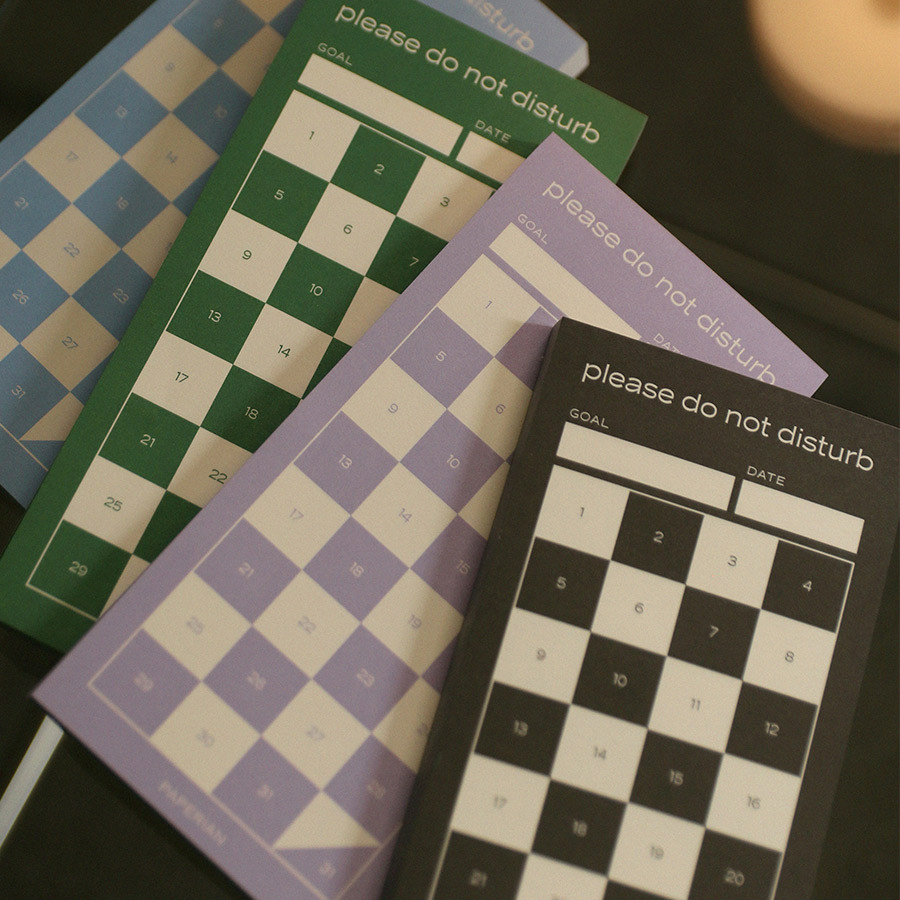PAPERIAN Do Not Disturb Checkerboard Writing Pad