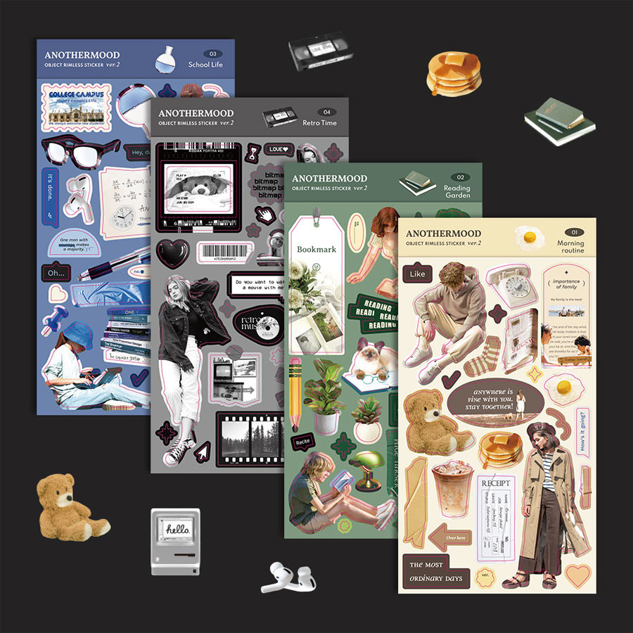 Dash And Dot Stay Object Removable Stickers Pack