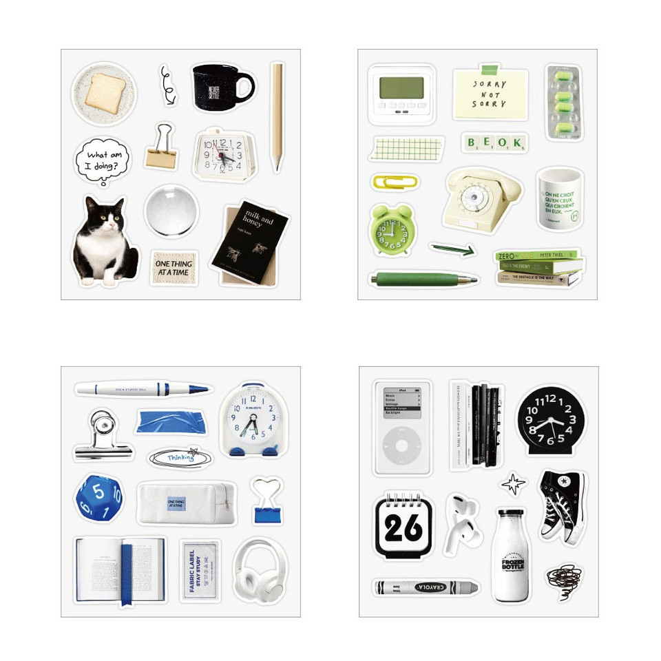 Iconic Just Object Removable Sticker Pack