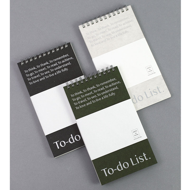 Paperian Lists to Live By Planning Checklist Memo Notepad