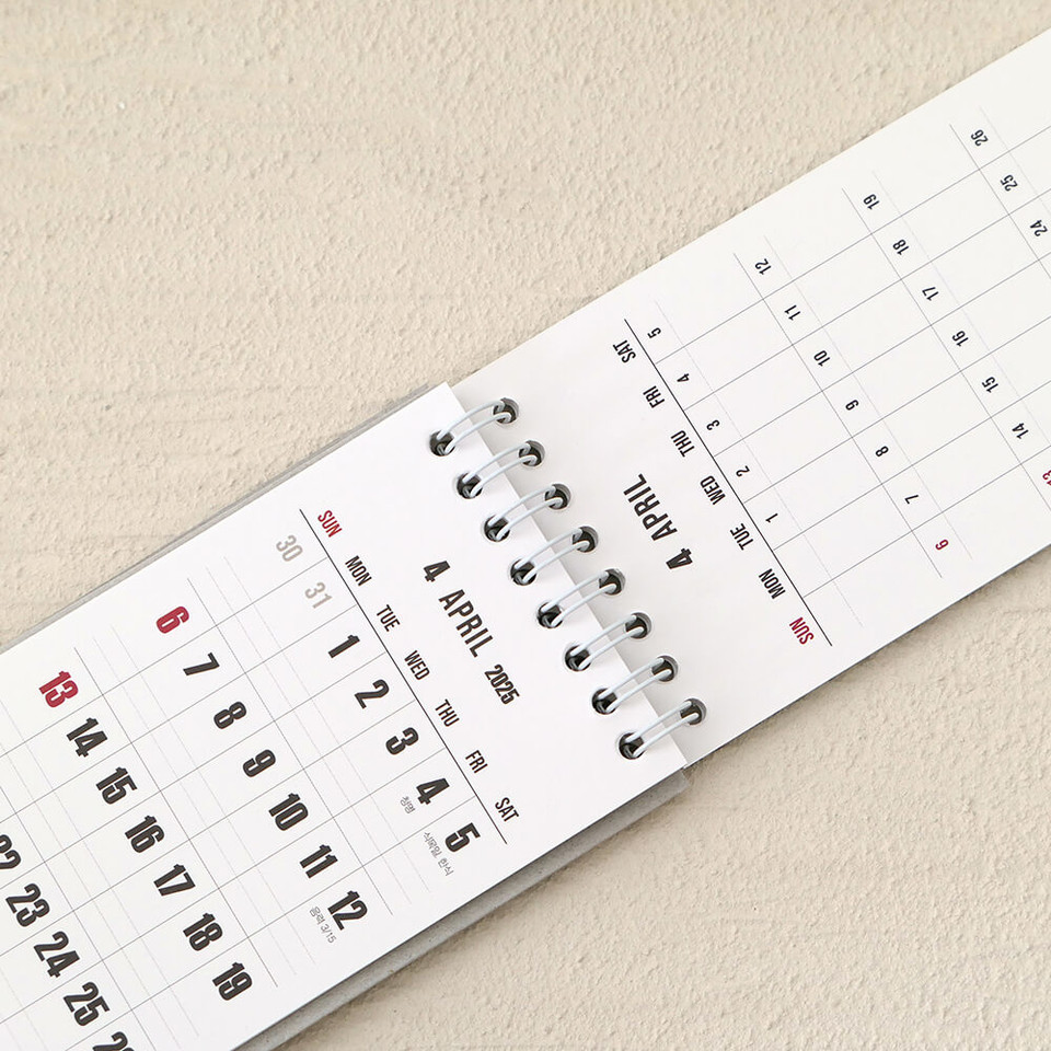 GMZ Between 18-Month Slim Desk Calendar Scheduler