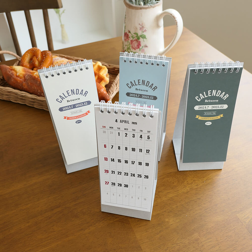 GMZ Between 18-Month Slim Desk Calendar Scheduler