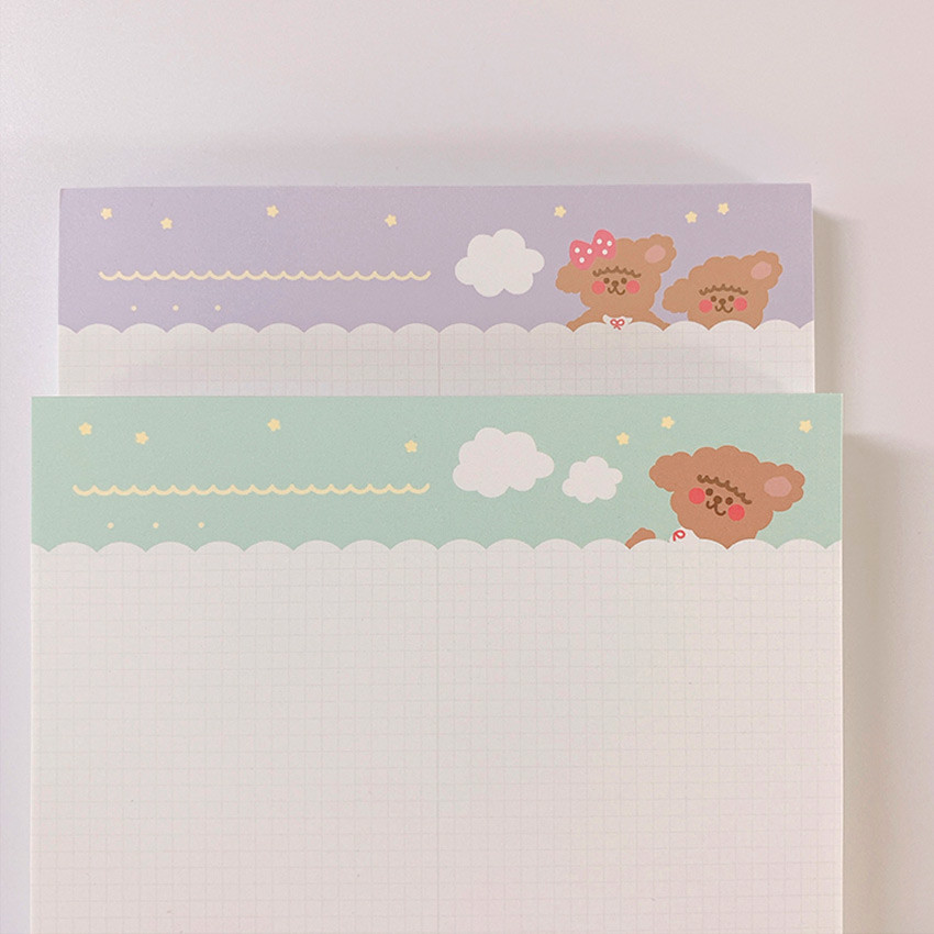 Spring A5 Lined Grid Notepad Cute Korean Stationery