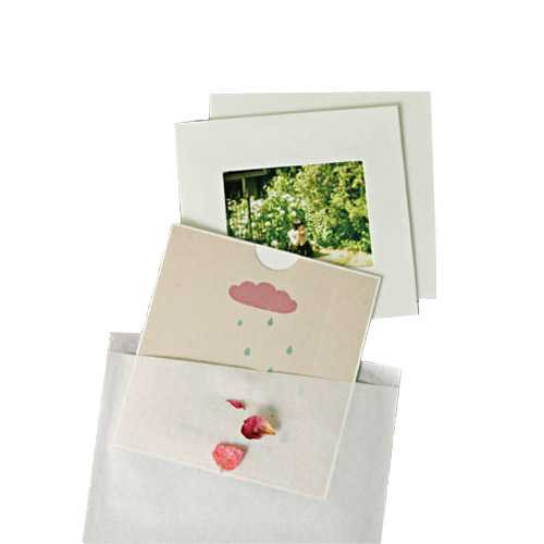 Instax mini photo frame set of 20 sheets - White, Kraft
