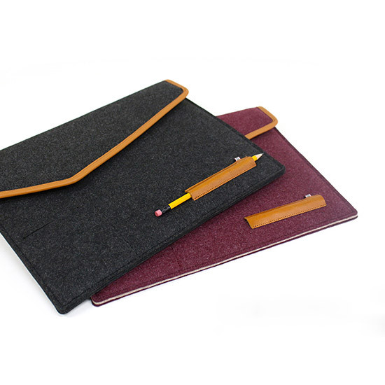 Indigo The Basic felt breezy laptop pouch case ver.3 - fallindesign