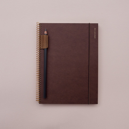 Jstory Slow and simple wirebound monthly undated journal notebook