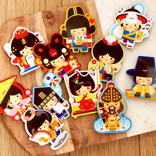 MiracleKorea Korean traditional talchum character magnet -fallindesign