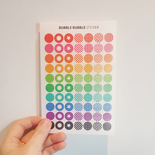 Lucalab Bubble bubble PVC deco sticker - fallindesign.com