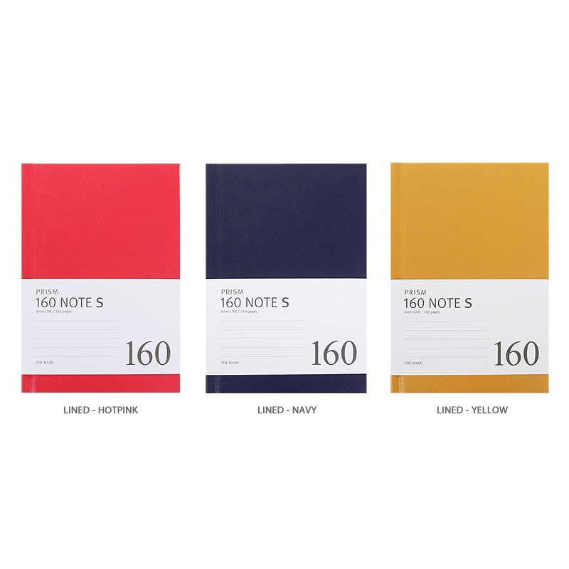 Indigo Prism 160 pages small lined grid notebook - fallindesign.com