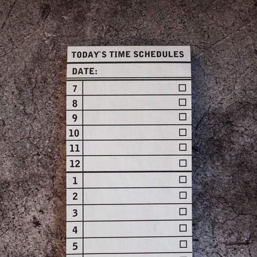 Paperian Flat Small Notepad Scheduler Korean Stationery