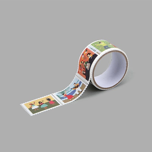 Dailylike Jungle deco single stamp masking tape - fallindesign