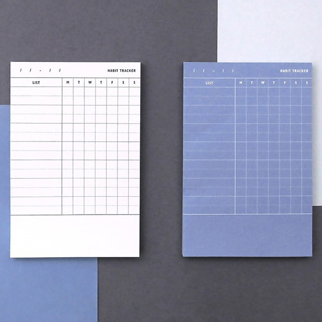 Second Mansion Habit tracker memo notepad - fallindesign