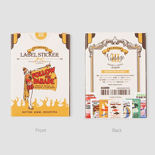 Universal condition Post 2 colors large label sticker set - fallindesign