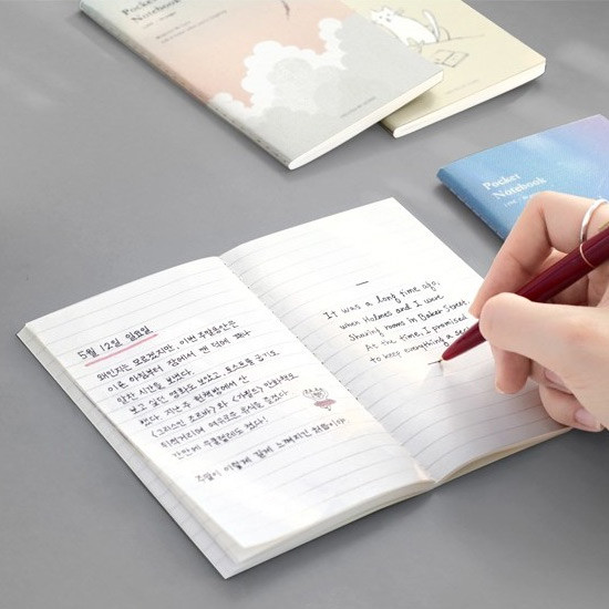 ICONIC Pocket sewn bound small lined notebook ver2