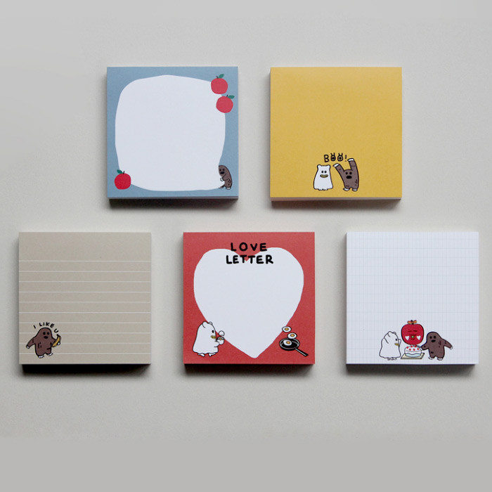 O-CHECK Vintage and cute illustration memo writing notepad