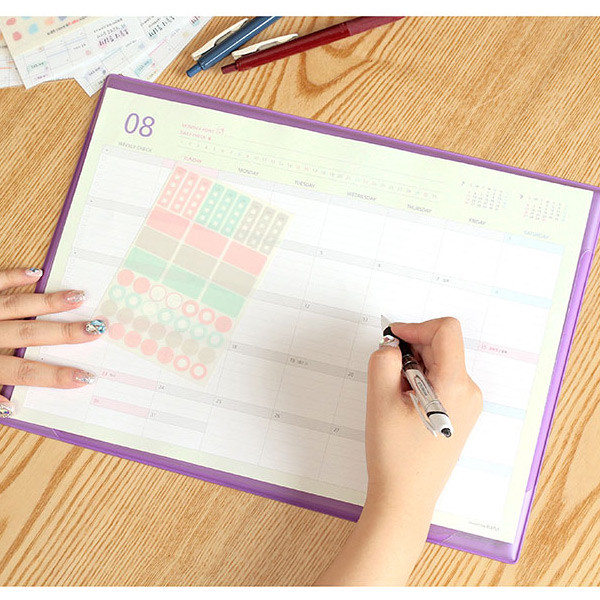 PLEPLE 2020 Desk mat with dated monthly planner scheduler