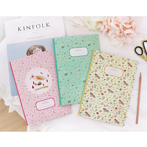 Indigo Willow story pattern classic lined notebook - fallindesign