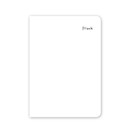 eedendesign White A5 size plain notebook - fallindesign