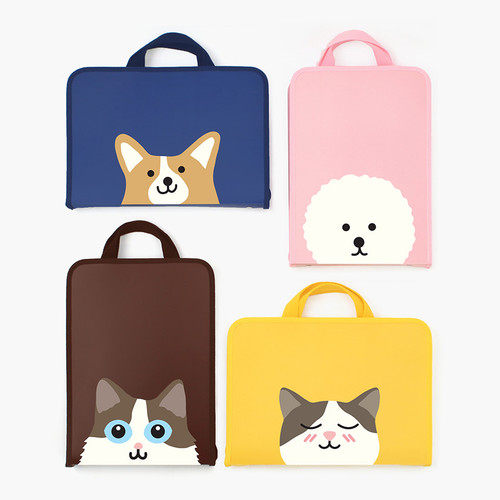 Bookfriends Reading pet zip around file bag - Fallindesign