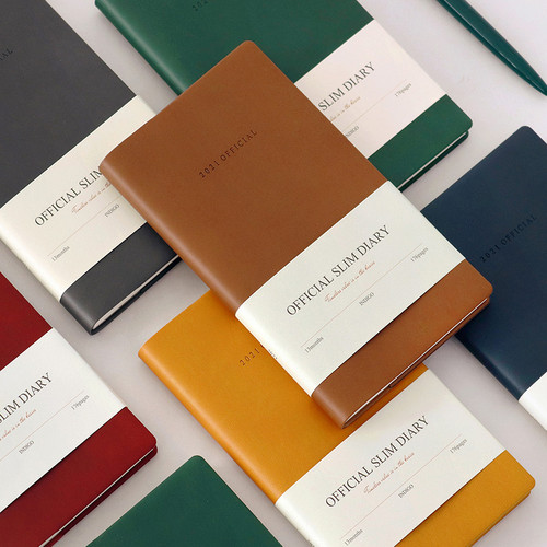 Indigo Official slim dateless weekly diary planner