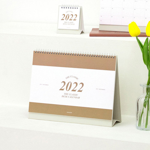 Wanna This 2022 Classic A4 Size Dted Monthly Desk Calendar