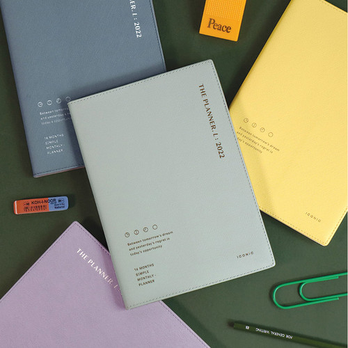 ICONIC 2022 Simple Large Dated Monthly Diary Planner