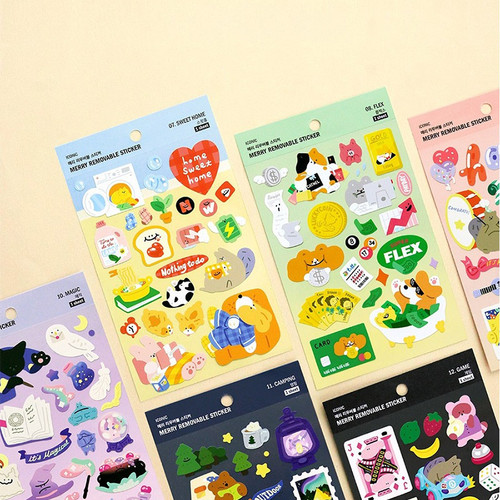 Iconic Merry Removable Decoration Sticker V2 - fallindesign