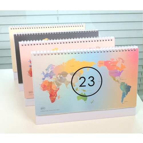 GMZ 2023 World Wide Monthly Standing Flip Monthly Calendar