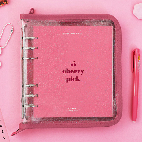 Cherry Pick Wide A6 Zipper 6-ring Dateless Weekly Diary Ver4