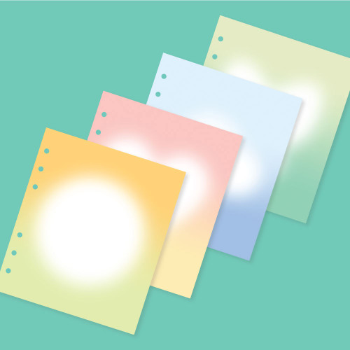 Jam studio Dream 6-ring Wide A6 Notebook Paper Refills Set