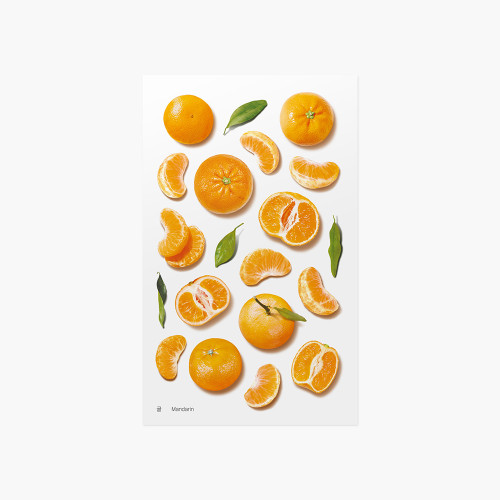 Appree Mandarin Fruit Clear Sticker - fallindesign.com