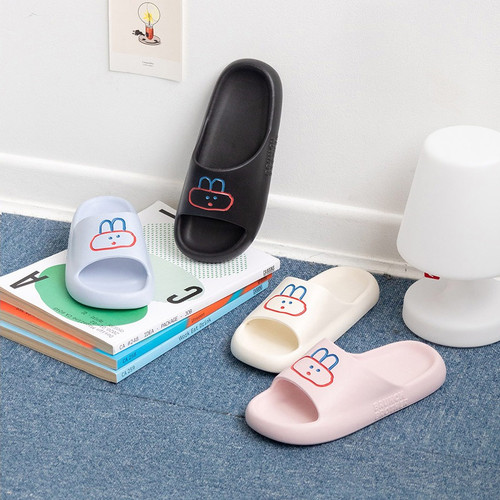 Romane Bunch Brother Bunny Slide Sandal Slippers For Women