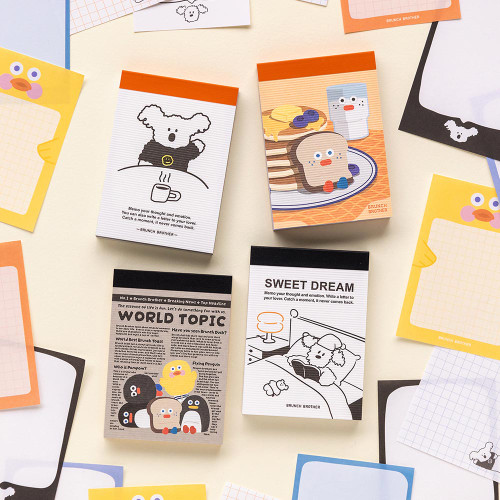 ROMANE Brunch Brother Writing Memo Notepad Writing Pad
