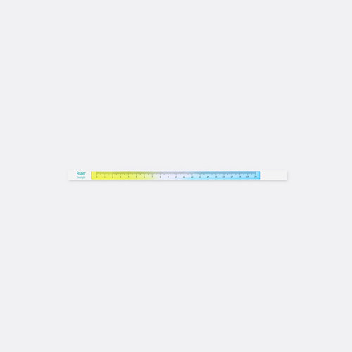 APPREE Daylight Gradation Blue-Yellow 20cm Ruler