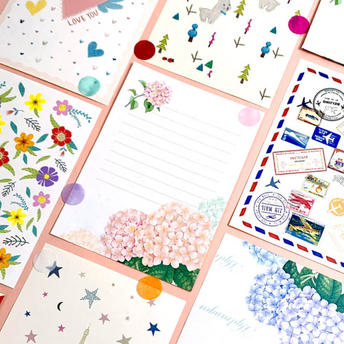 Vintage Pattern Letter Set - Shop Unique Stationery Items