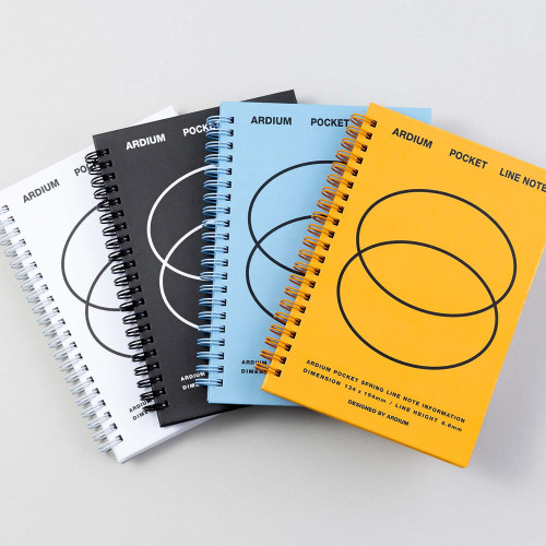 Ardium Pocket Wirebound Lined Notebook for Note Taking