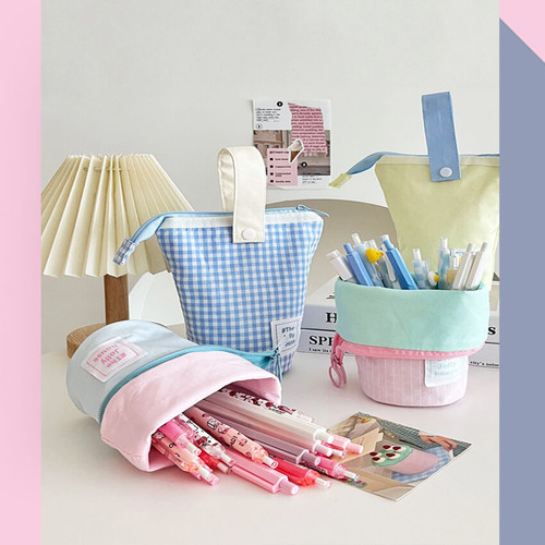 Pastel Standing Pencil Case : Stand Up Organization!