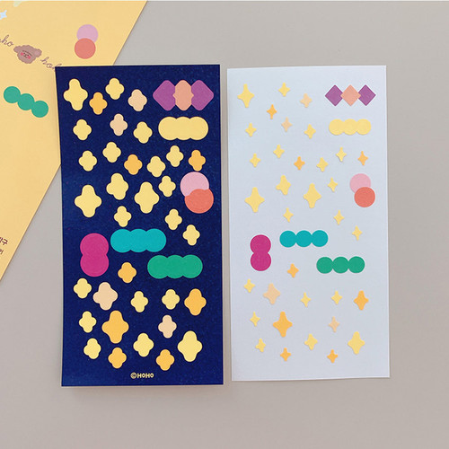 Hoho Munbanggu Twinkle Twinkle Paper Glitter Sticker