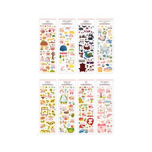 Mellee Factory Character E Removable Sticker Pack