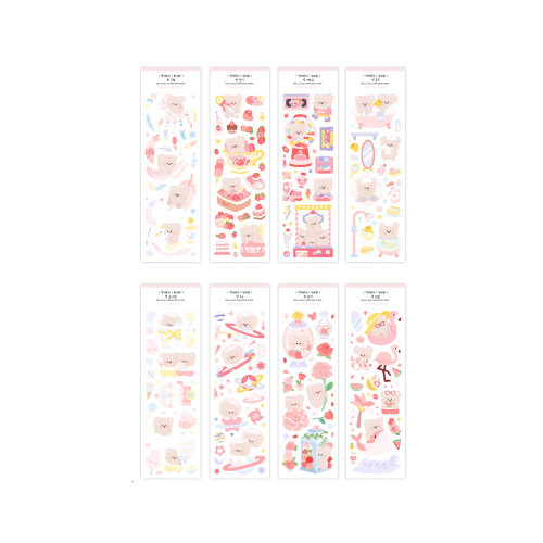 Mellee Factory Big Pink Removable Sticker Pack