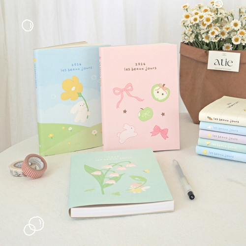 O-Check 2026 Les Beaux Jours Weekly Diary | 6 Cute Designs